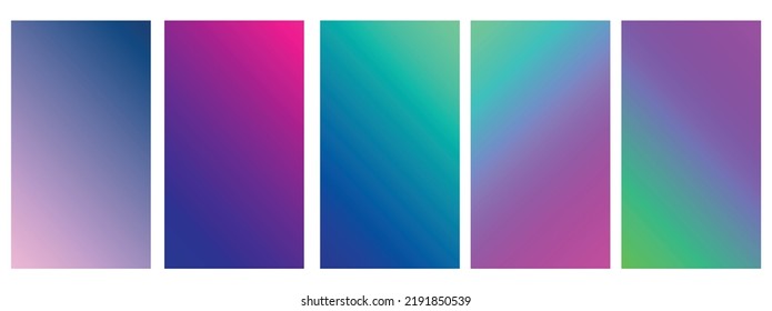Colorful Gradient Collection Background Soft Color Stock Vector ...
