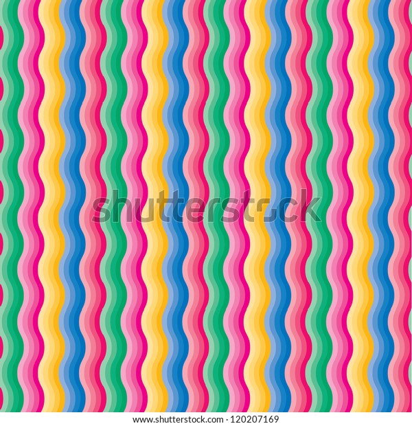 Colorful Gradient Wavy Stripes Background Stock Vector (Royalty Free ...