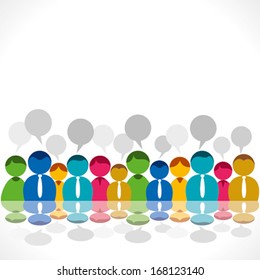 Colorful Group People Background Vector 스톡 벡터(로열티 프리) 168123140 ...