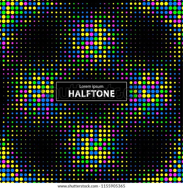 Colorful Halftone Background Stock Vector (Royalty Free) 1155905365 ...