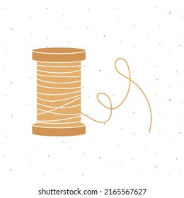 Colorful Hand Drawn Spool Thread Tailors Stock Vector (Royalty Free ...