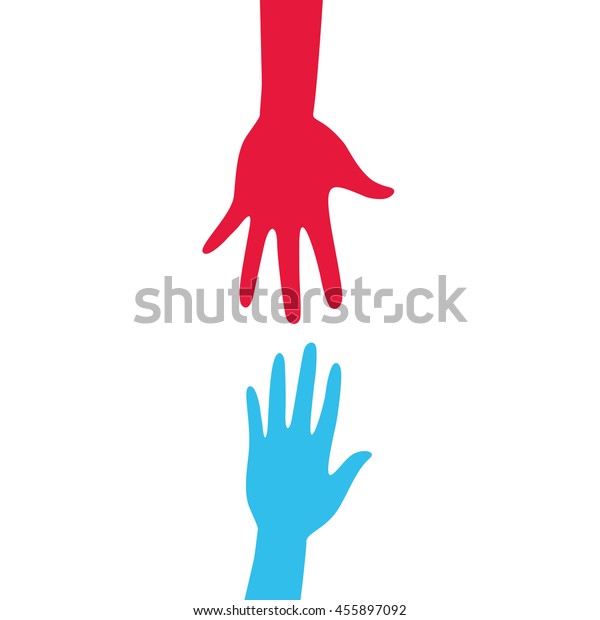 Colorful Hand Vector Illustration Stock Vector (Royalty Free) 455897092 ...