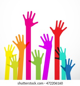 Hands Icon Logo Vector Illustration Stock Vector (Royalty Free ...