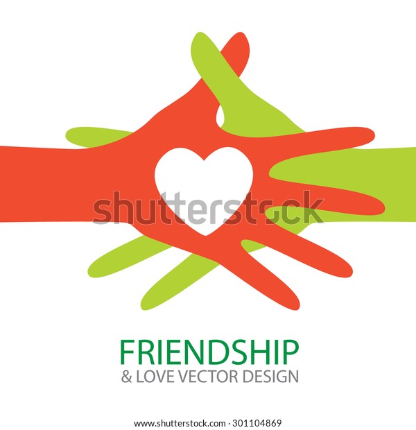Colorful Hands Logo Design Vector Illustration Stock Vector (Royalty ...