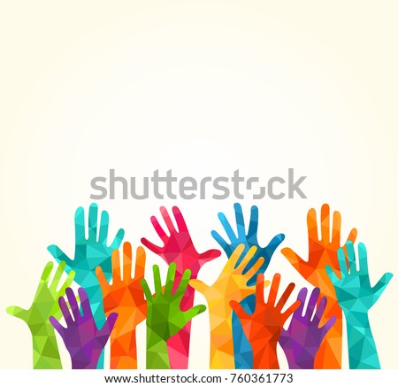 Free Stock Photo of Colorful hands up - happiness or help concept ...