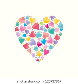 Colorful Heart Stock Vector (Royalty Free) 123937867 | Shutterstock