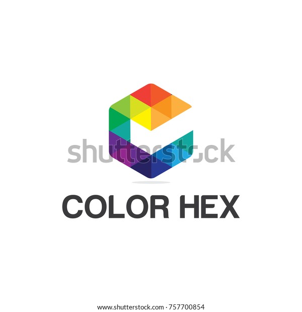 Colorful Hexagonal Illustration Template Check Icon Stock Vector ...