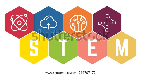 Colorful Hexagonal Stem Logo: เวกเตอร์สต็อก (ปลอดค่าลิขสิทธิ์ ...