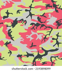 Colorful High Resolution Camouflage Pattern Prepared Stock Vector ...