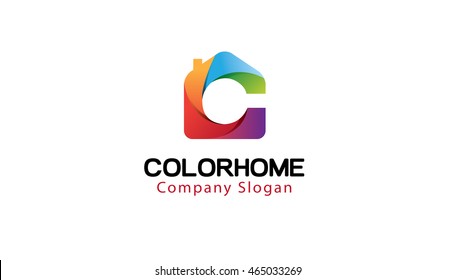 Colorful Home Logo Vector Symbol Design Stock Vector (Royalty Free ...