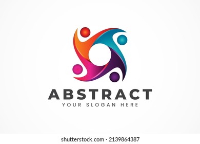 Colorful Human Circle Network Logo Template Stock Vector (Royalty Free) 2139864387 | Shutterstock