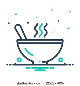 Colorful Icon Chowder Stock Vector (Royalty Free) 1252277806 | Shutterstock