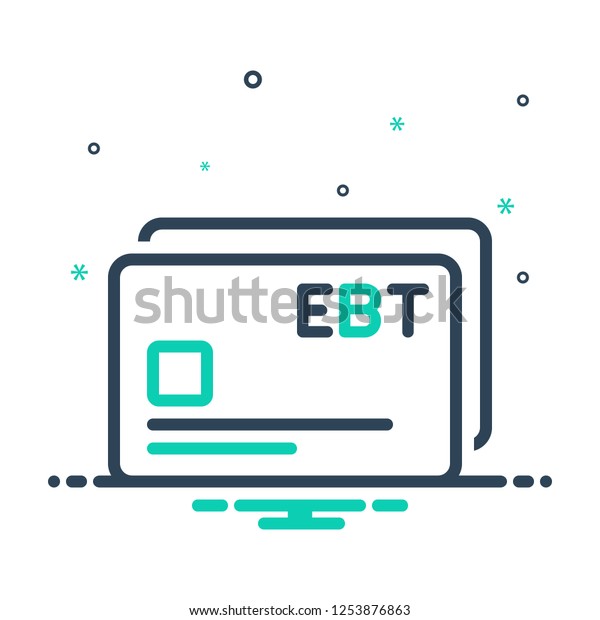 Colorful Icon Ebt Stock Vector (Royalty Free) 1253876863 | Shutterstock