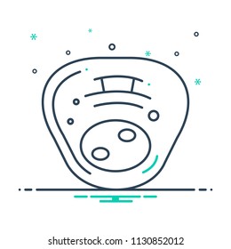 Colorful Icon Human Cell Stock Vector (Royalty Free) 1130852012