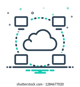Colorful Icon Isp Stock Vector (Royalty Free) 1284677020 | Shutterstock