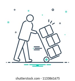 Colorful Icon Moving Services Stock Vector (Royalty Free) 1133861675 ...