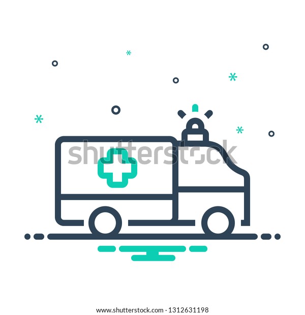 Colorful Icon Paramedic Stock Vector (Royalty Free) 1312631198 ...
