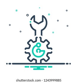 Colorful Icon Technical Stock Vector (Royalty Free) 1243999885 ...