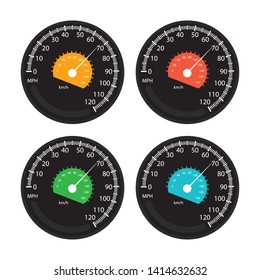 Colorful Illustration Speedometer Vector Stock Vector (Royalty Free ...