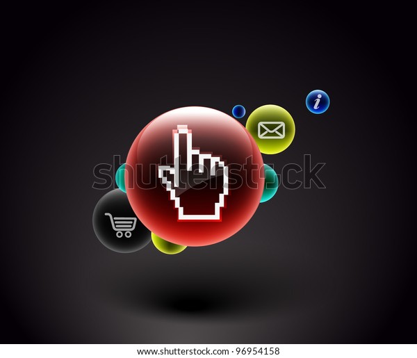 Colorful Internet Iconsvector Eps10 Stock Vector (Royalty Free ...