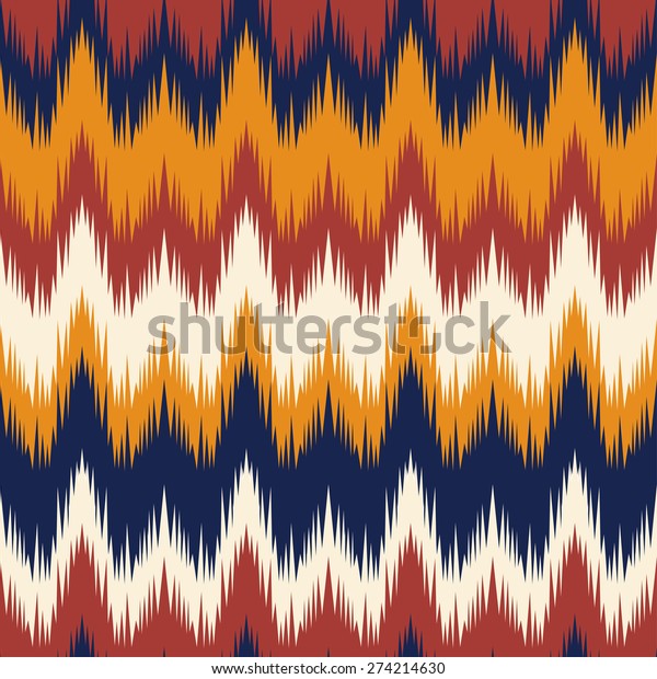 Colorful Kazakh Pattern Flat Seamless Vector Stock Vector (Royalty Free ...