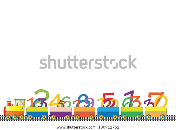 Colorful Kids Border Engine Numbers 库存矢量图（免版税）180912752 | Shutterstock