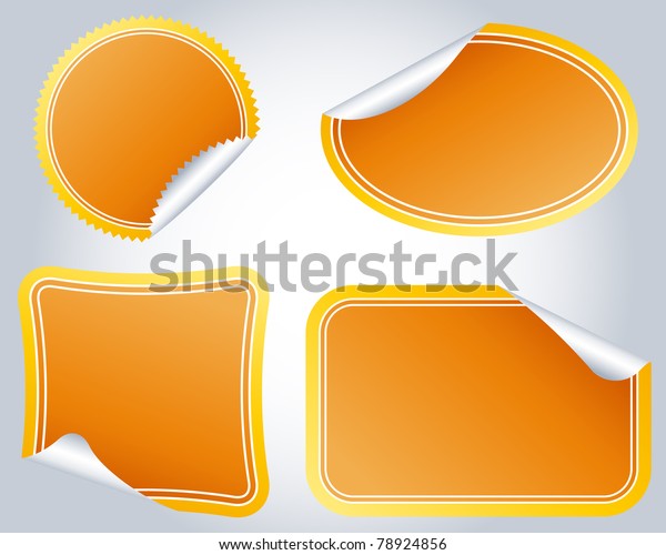 Colorful Labels On Background Design Stock Vector (Royalty Free) 78924856