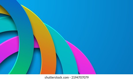 Colorful Layered Modern Background 3d Background Stock Vector (Royalty ...