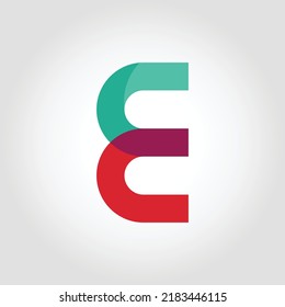 Colorful Letter E Vector Logo Logo Stock Vector (Royalty Free ...