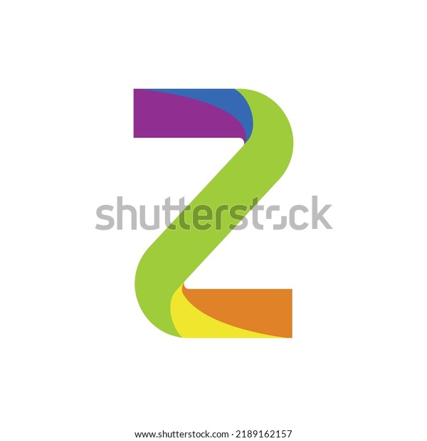 Colorful Letter Z Vector Logo Rainbow Stock Vector (Royalty Free ...