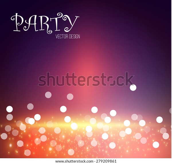 Colorful Light Party Background Vector Illustration Stock Vector ...