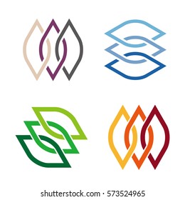 Colorful Line Cross Design Vector Logo Stock Vector (Royalty Free ...