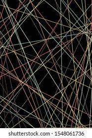 Colorful Lines Random Distribution Computational Generative Stock ...