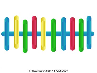 Colorful Lines Space Put Text Vector Stock Vector (Royalty Free ...
