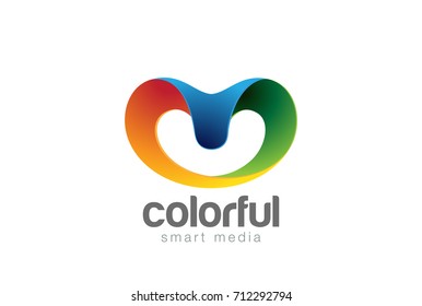 Colorful Logo Abstract Shape Design Vector Stock Vector (Royalty Free ...