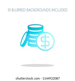 Colorful Logo Concept Simple Shadow On Stock Vector (Royalty Free ...