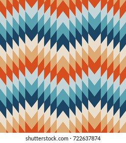 Colorful Lozenge Zigzag Background Seamless Pattern: vector de stock ...