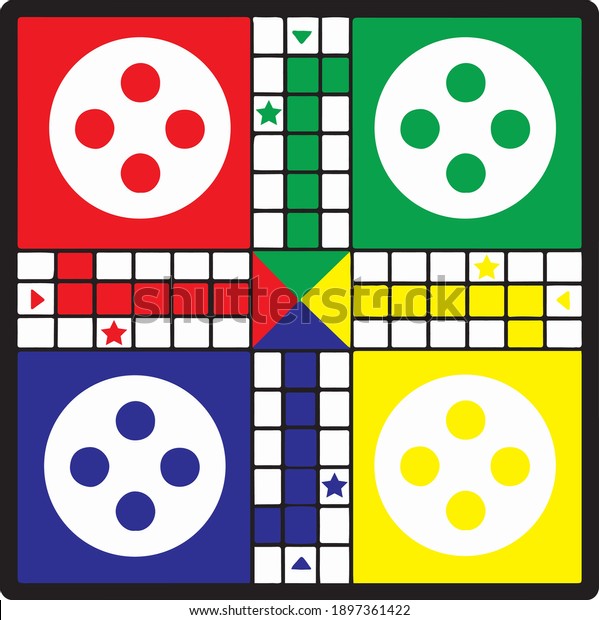 Colorful Ludo Board Vector Design Stock Vector (Royalty Free ...
