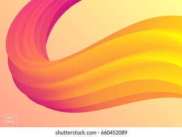 Colorful Mellow Vector Wave Template Poster Stock Vector (Royalty Free ...