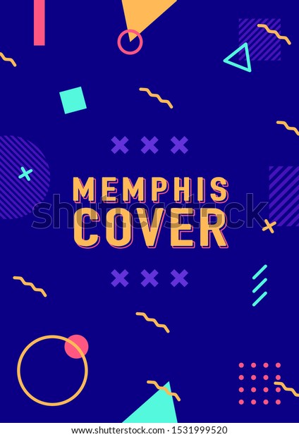 Colorful Memphis Background Design Vector Stock Vector (Royalty Free ...