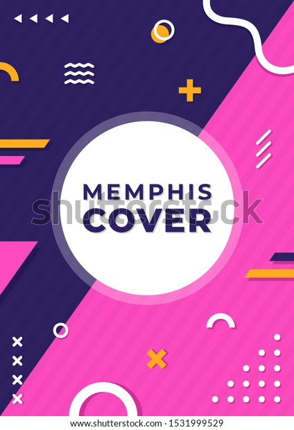 Colorful Memphis Background Design Vector Stock Vector (Royalty Free ...