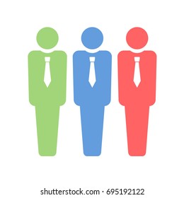 Colorful Men Icon Stock Vector (Royalty Free) 695192122 | Shutterstock