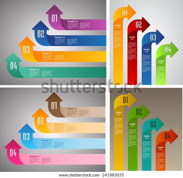 Colorful Modern Arrow Text Box Template Stock Vector (Royalty Free ...