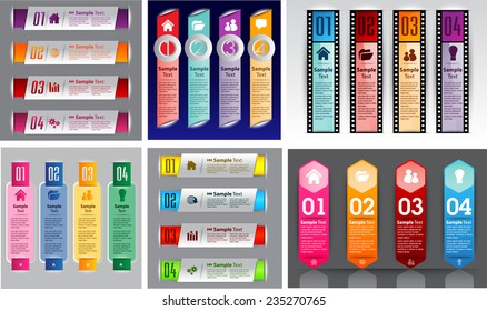 Colorful Modern Text Box Template Website Stock Vector (Royalty Free ...