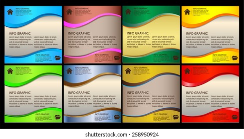 Colorful Modern Text Box Template Website Stock Vector (Royalty Free ...