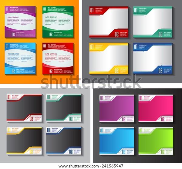 Colorful Modern Text Box Template Website Stock Vector (Royalty Free ...