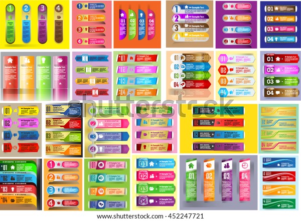 Colorful Modern Text Box Template Website Stock Vector (Royalty Free ...