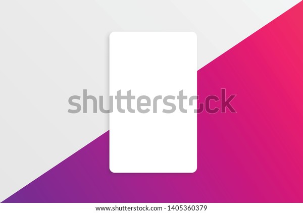 Colorful Modern White Card Template Colorful Stock Vector (Royalty Free ...