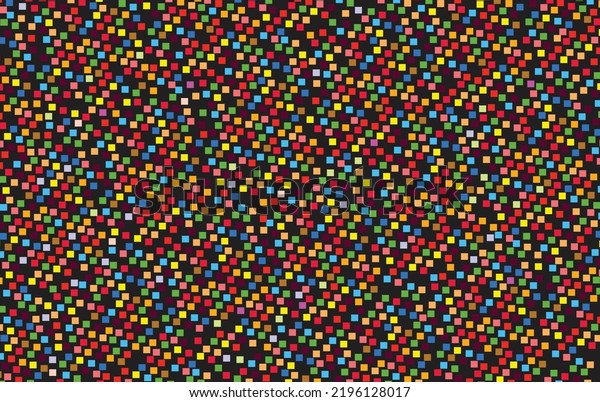 Colorful Mozaic Black Background Stock Vector (Royalty Free) 2196128017 ...