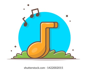 Colorful Music Note Icon Vector Illustration Stock Vector (Royalty Free ...